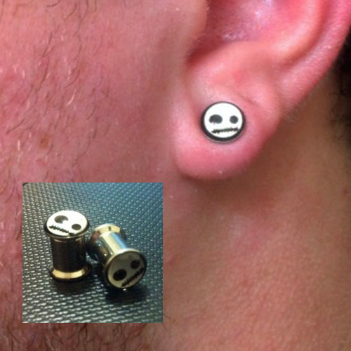 Steel Creepy Face Plug