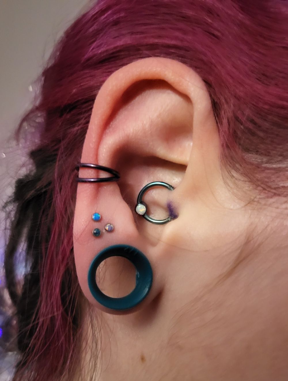 Titanium Double Echo Clicker Ring