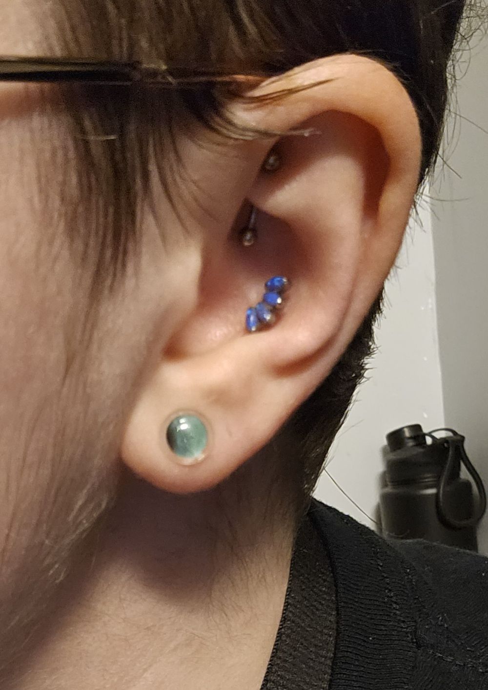 Single Flare Glass Stretching Plugs | Stretchers | Gauging