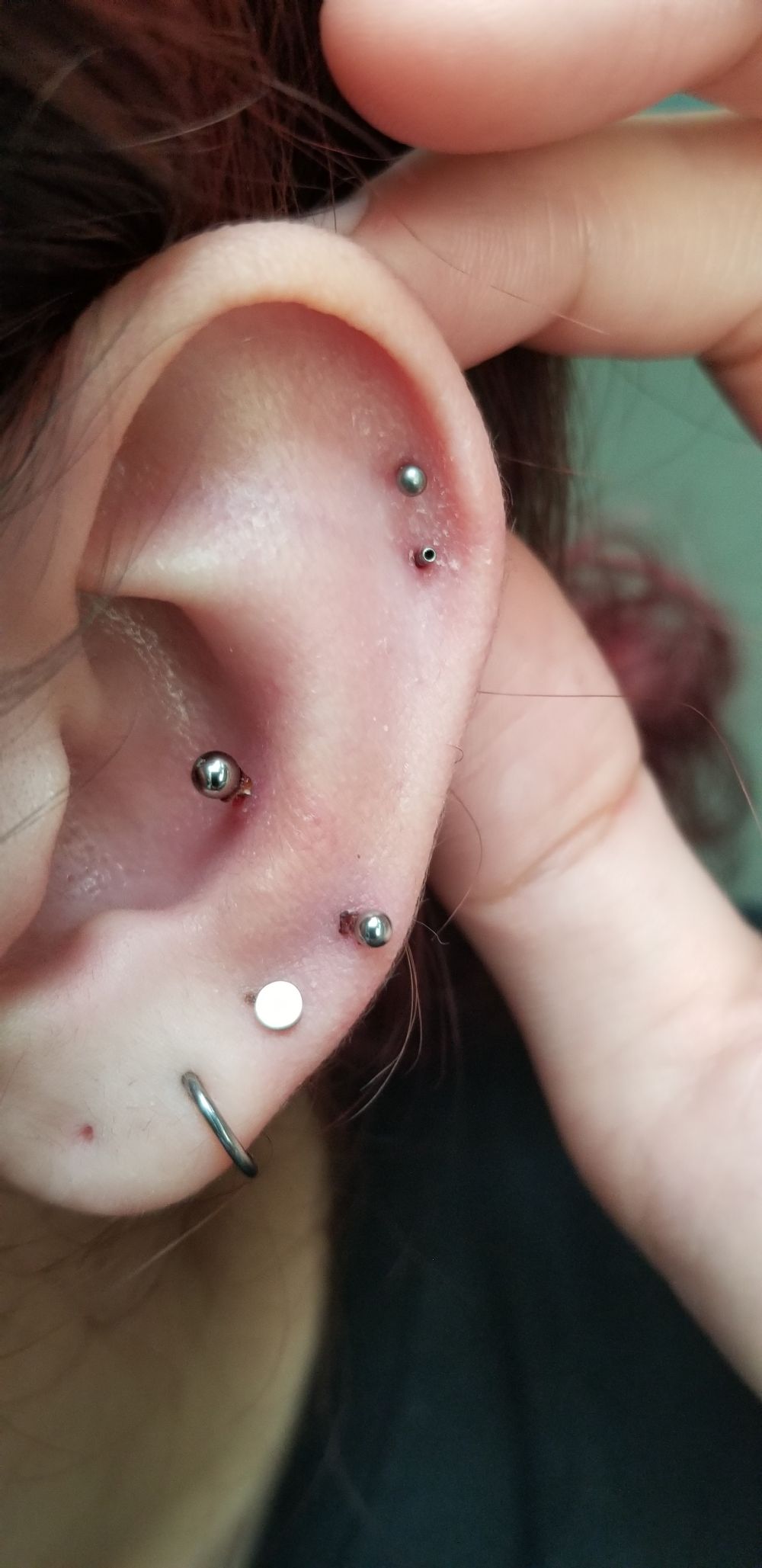 Plated Titanium Labret Post