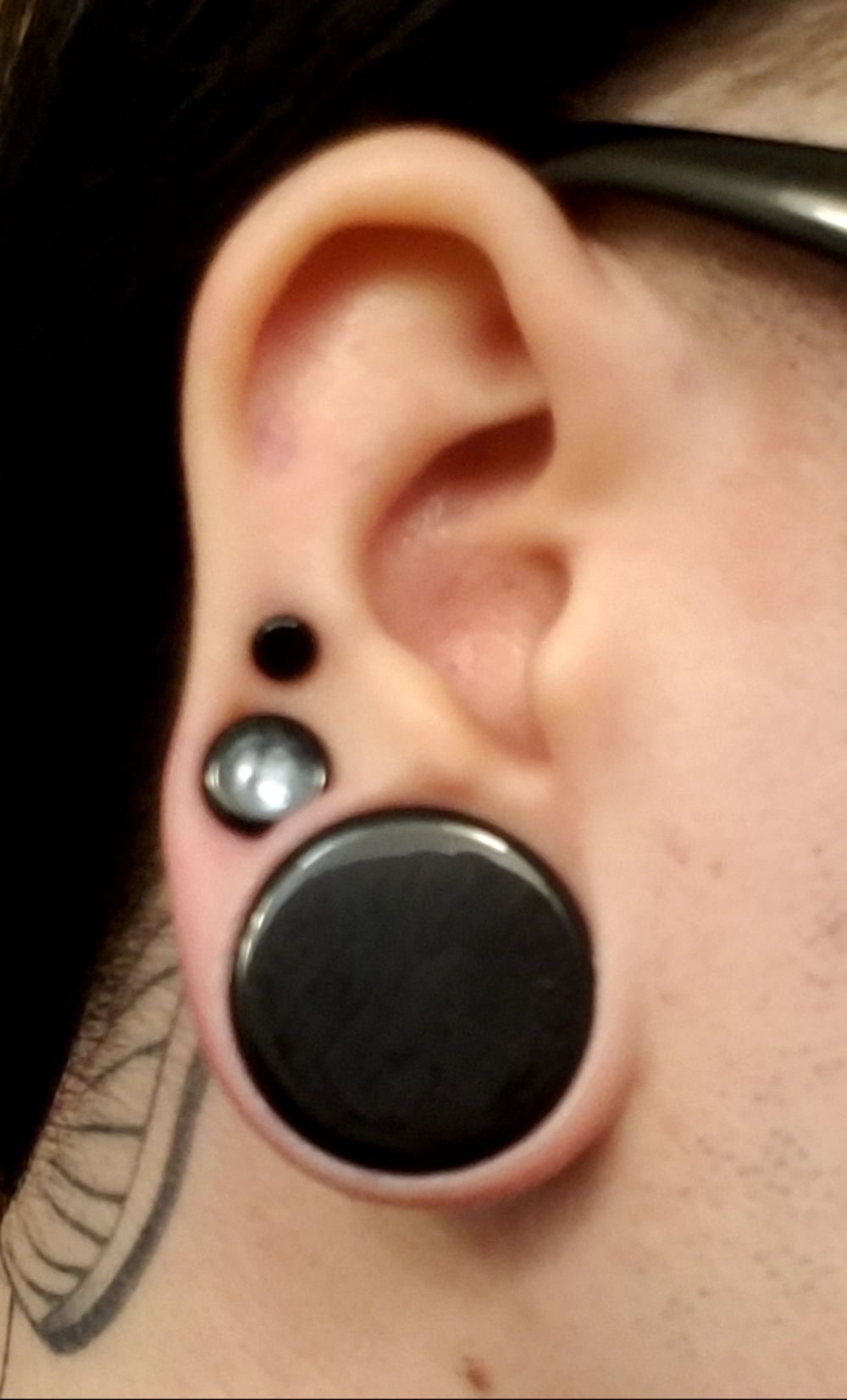 Double Flare Stone and Glass Plug