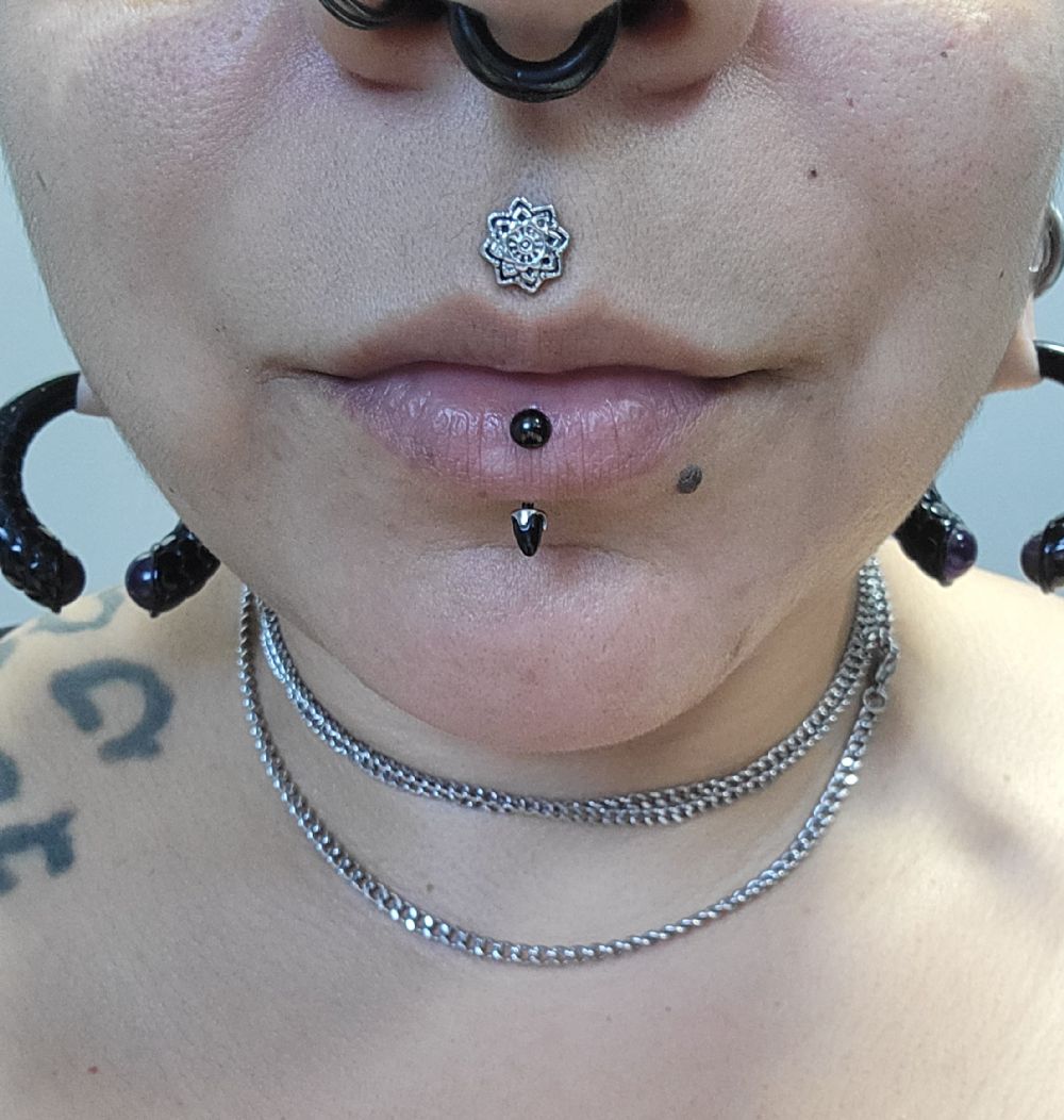 Titanium Prong Set Bullet Internally Threaded Ends