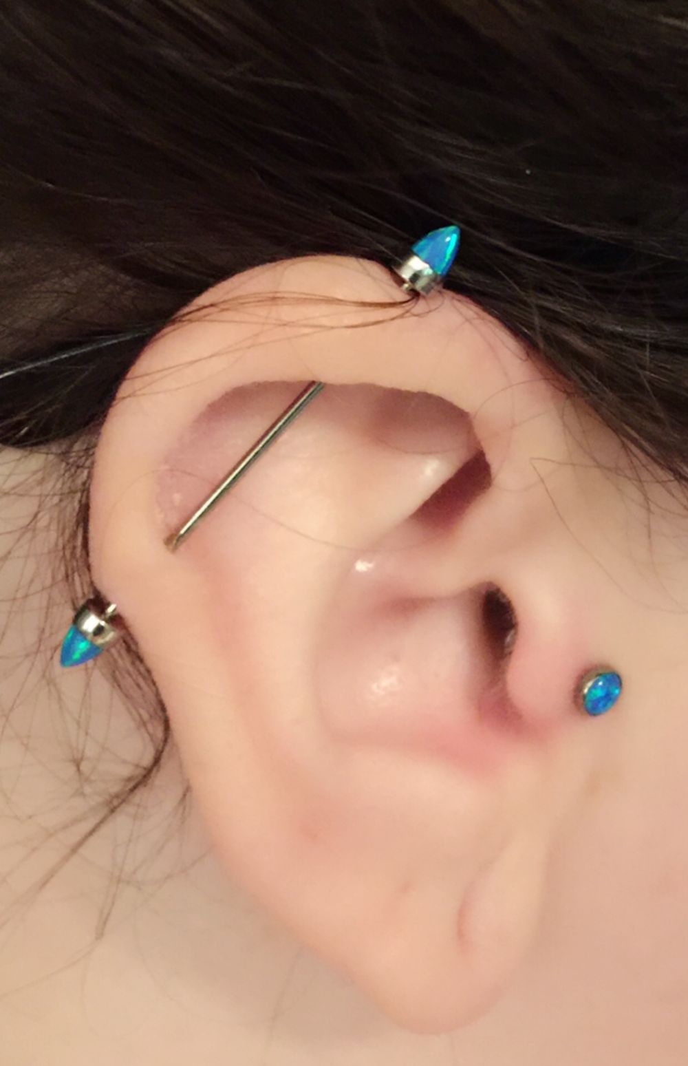 Custom Order Bezel Set Bullet Threaded End