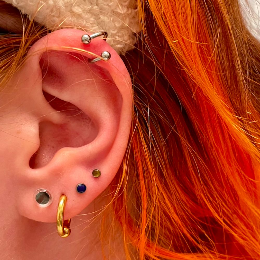 Single Flare Glass Stretching Plugs | Stretchers | Gauging