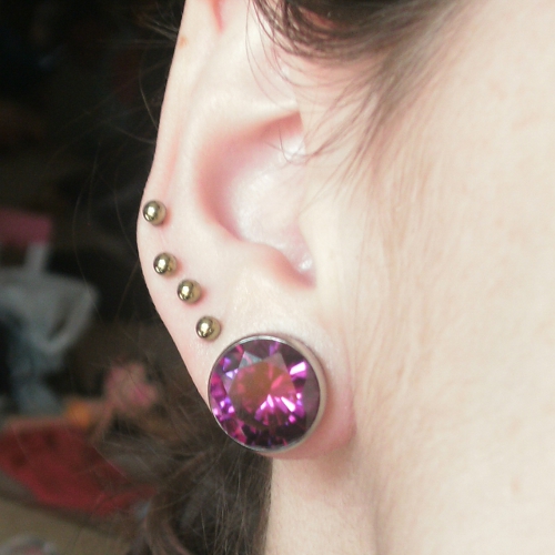 Custom Order Titanium Flatback Labret