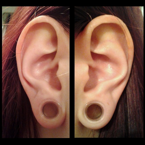 Custom Order Clear Single Flare Pyrex Glass Eyelet