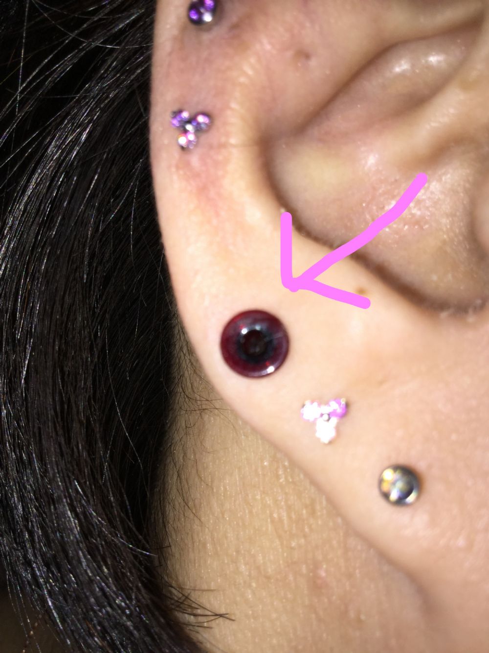 Custom Order Glass Single Flare Bullet Hole