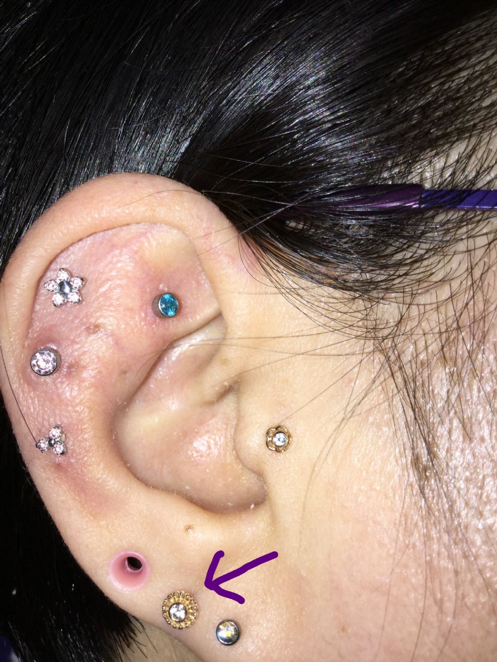 Anatometal 18k Gold Threadless Ends