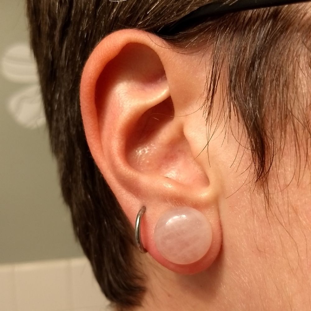 Single Flare Stone and Glass Plugs