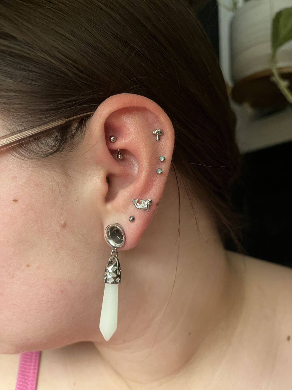 Titanium Threadless Gem Labret