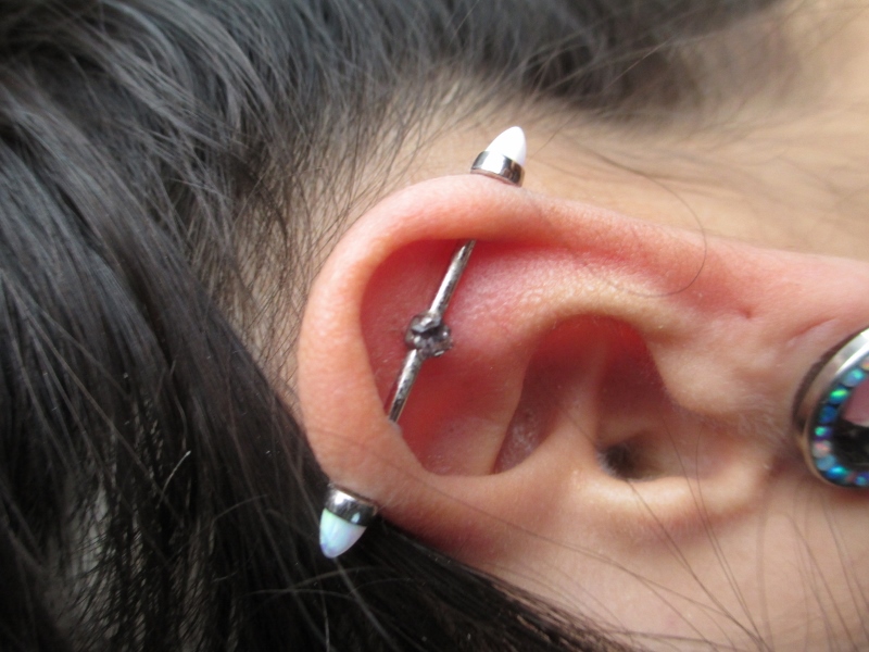 Custom Order Bezel Set Bullet Threaded End