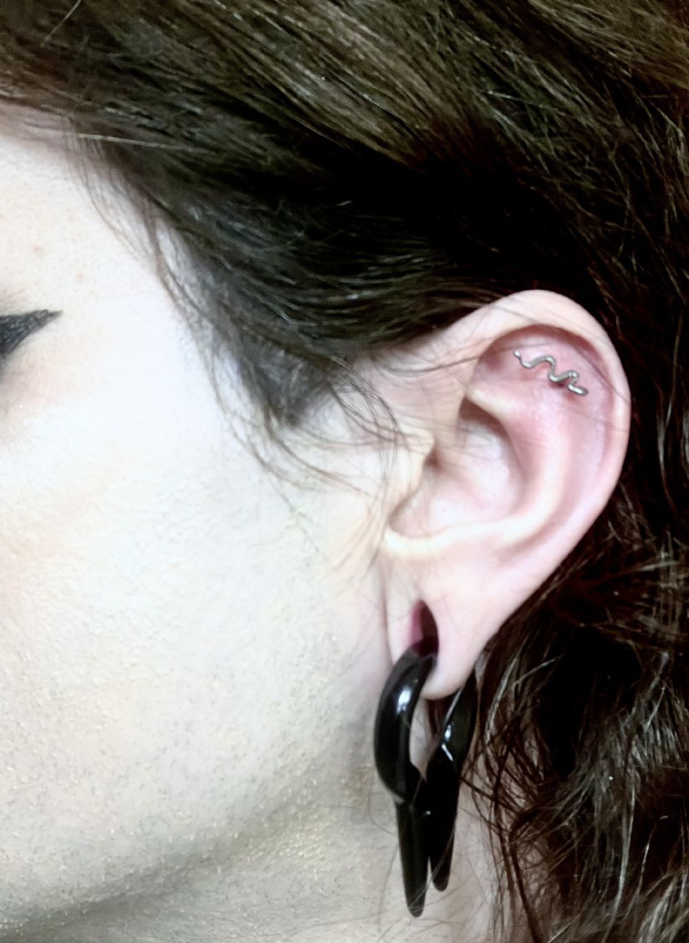 Titanium Threadless Snake Labret