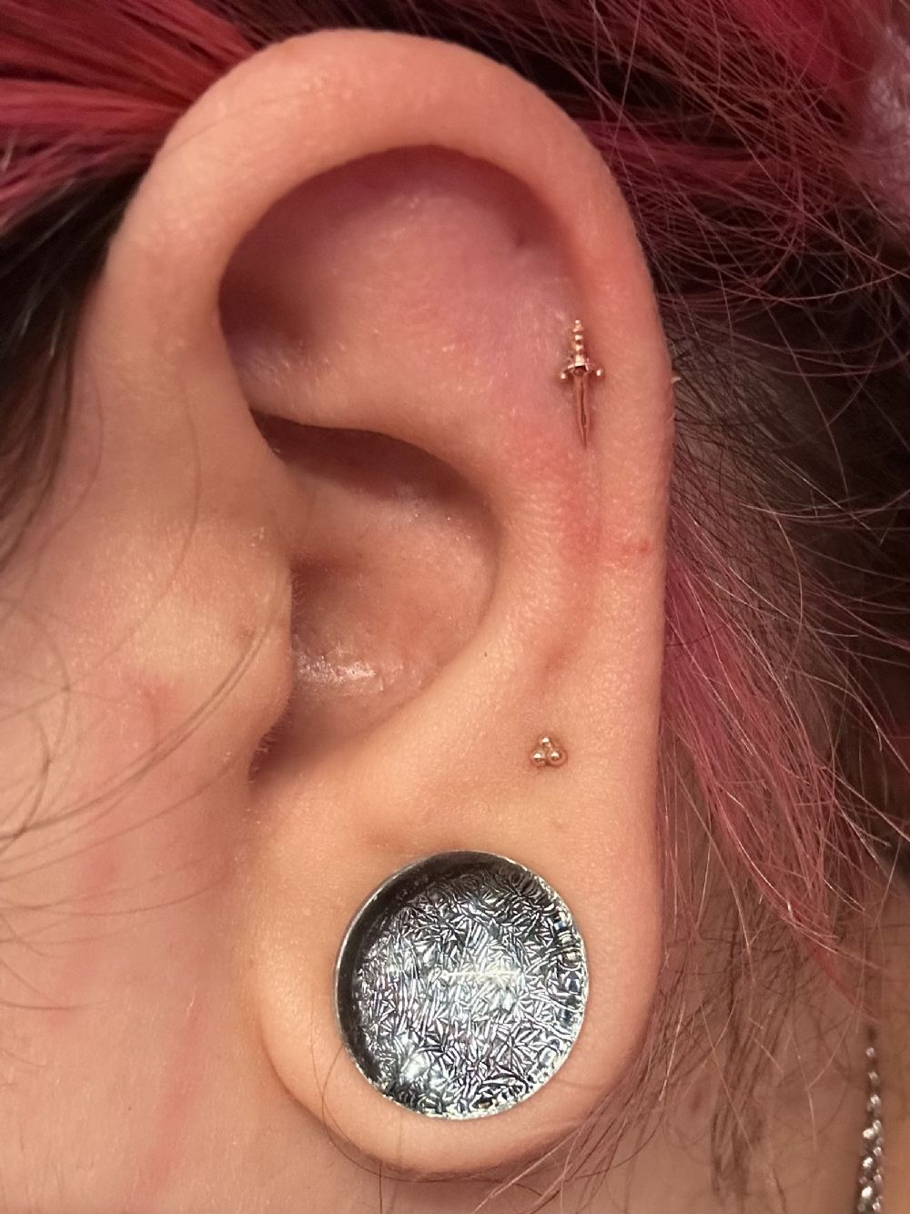 Solid 14k Gold Blade Threadless End