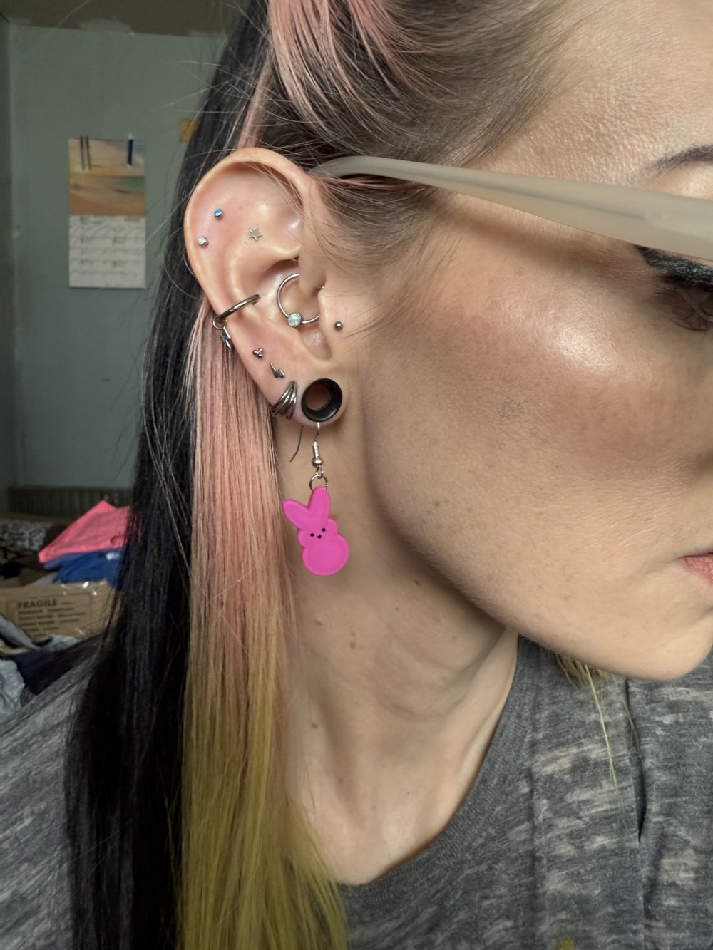 Threadless Titanium Beaded Labret