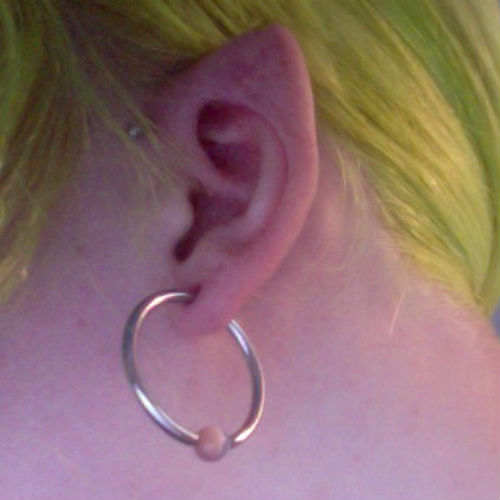 Glass Cat Eye Captive Bead
