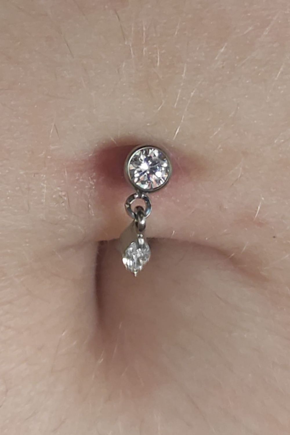 Custom Order Titanium Dangle Gem End