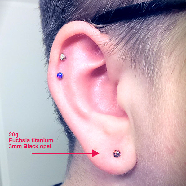 Custom Order Titanium Prong Set Earring