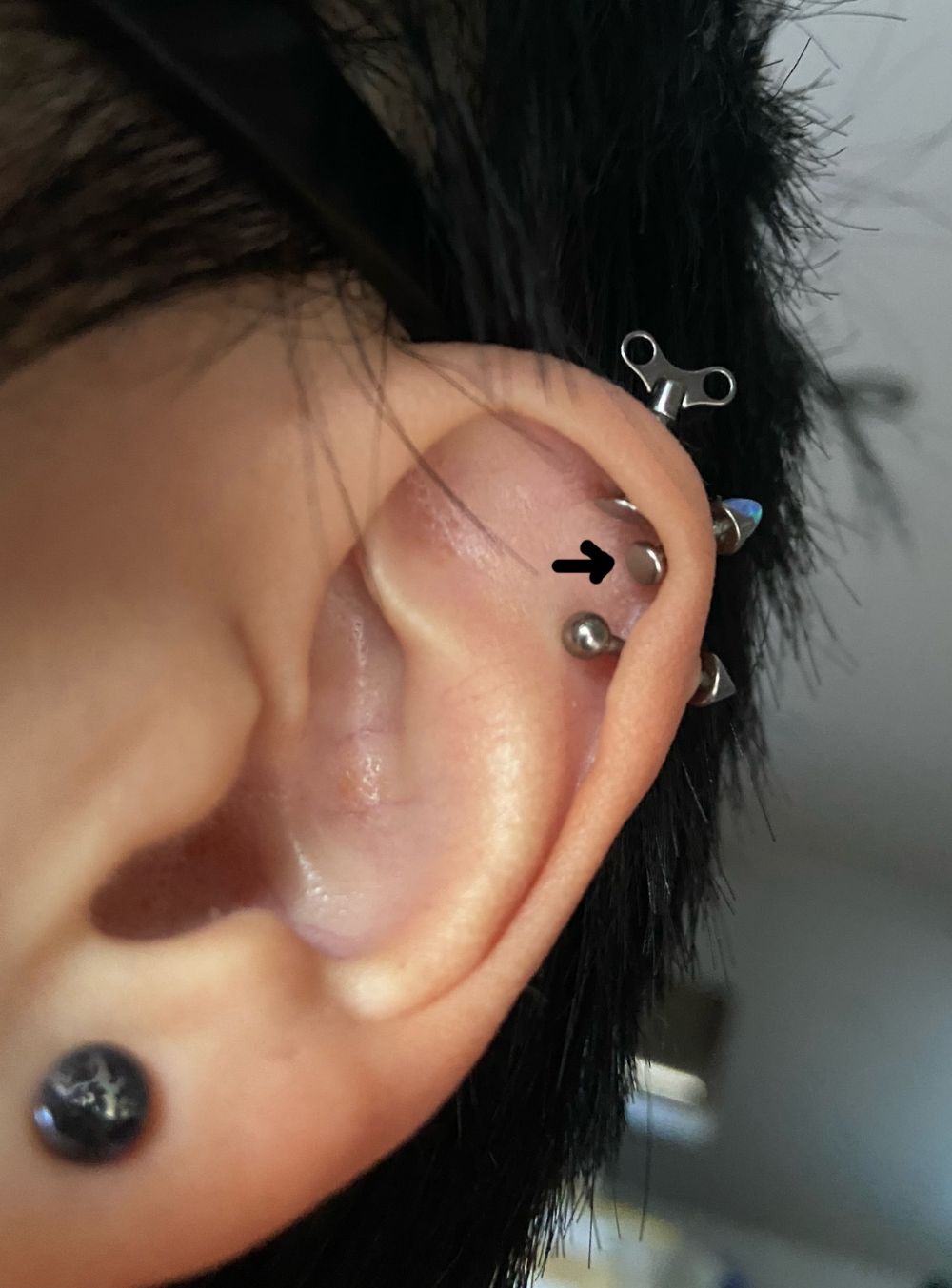 Internally Threaded Titanium Labret Post