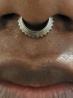 Titanium Beaded Triple Stack Clicker