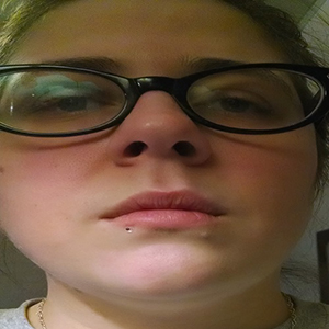 Quartz Single Flare Labret Plug | Retainer