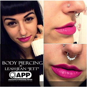 Custom Order Titanium Septum Ring With Prong Set Threaded Ends